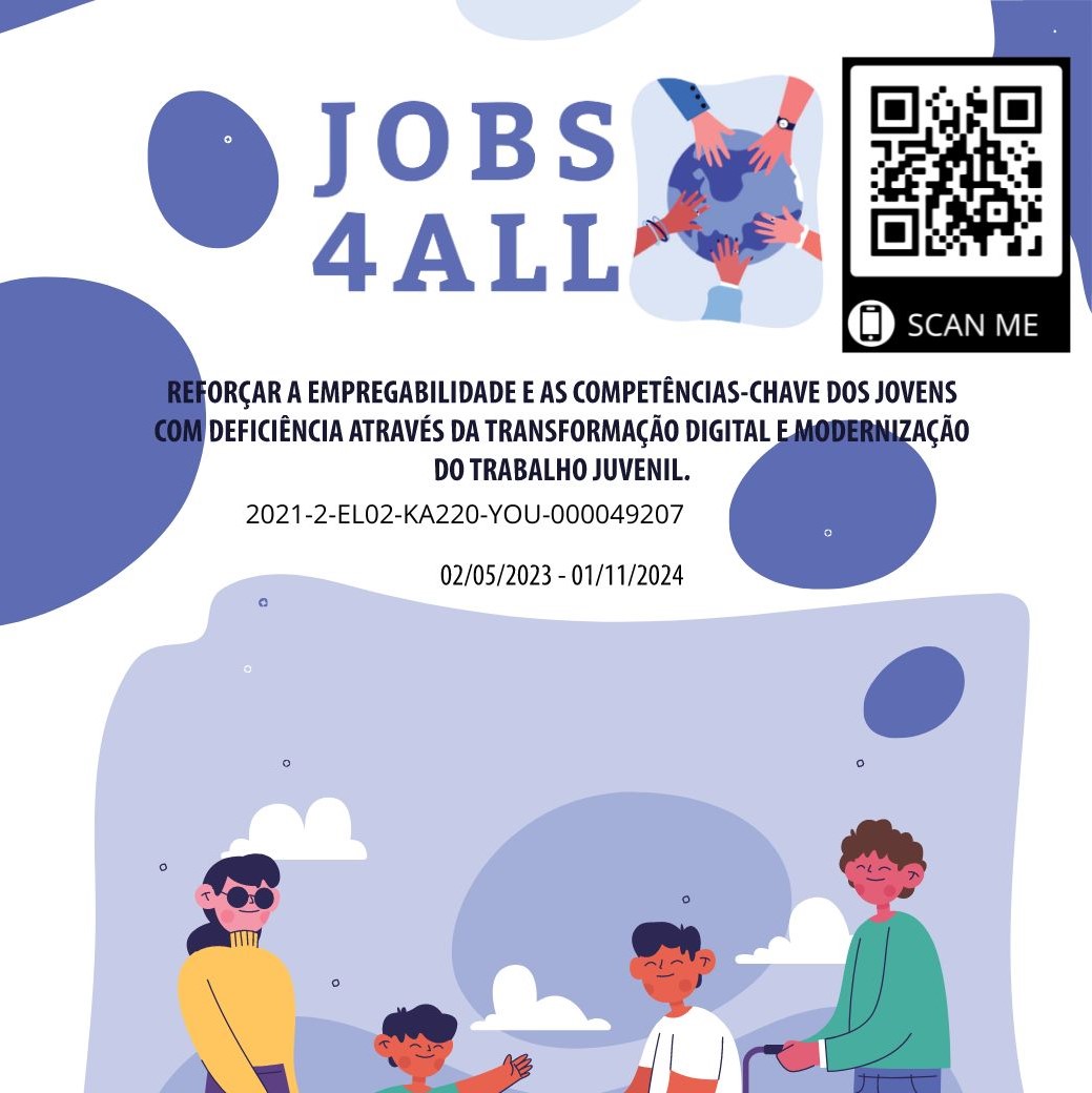 Novidades do Projeto JOBS4ALL - APPDA | Coimbra